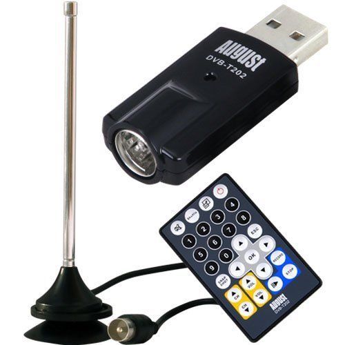 August USB Freeview Tuner Stick - External PC TV Card with Digital ...