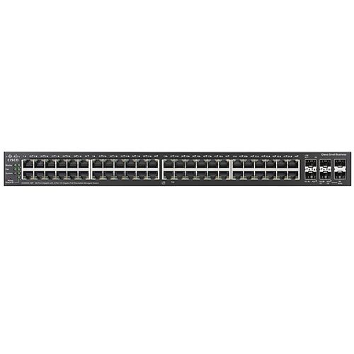 Cisco SG500X-48P 48-Port Managed Stackable Gigabit PoE+ Switch w/ 4x 10 ...