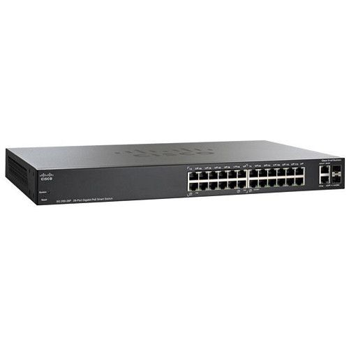 Cisco SG200-26P 26-Port 10/100/1000 Gigabit PoE Smart Switch