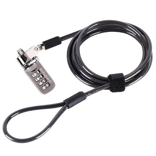 Bodyguard Notebook Laptop Combination Lock Security Cable
