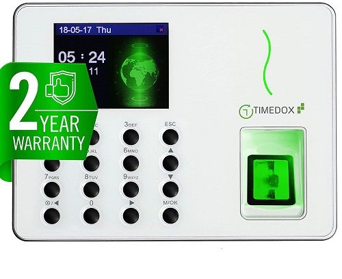 Timedox Silver Snow Biometric Fingerprint time clock-Paykobo.com