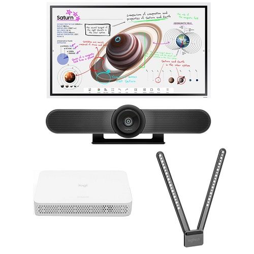 Buy Logitech Meetup ConferenceCam, TV mount and Samsung Flip Pro 55 ...