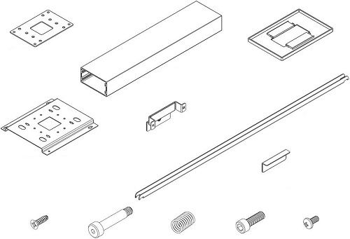 Buy ClearOne Ceiling Mount Kit with 12" Suspension Column for ...