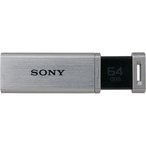 Sony 64GB Micro Vault USM-Q USB Flash Drive (Silver)