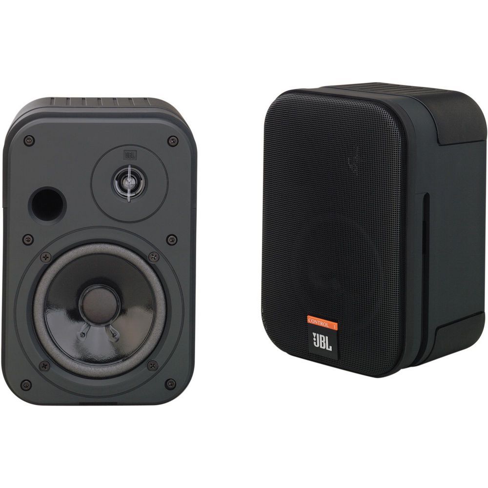 JBL Control One Monitor Bookshelf Loudspeakers w/Brackets (Pair)